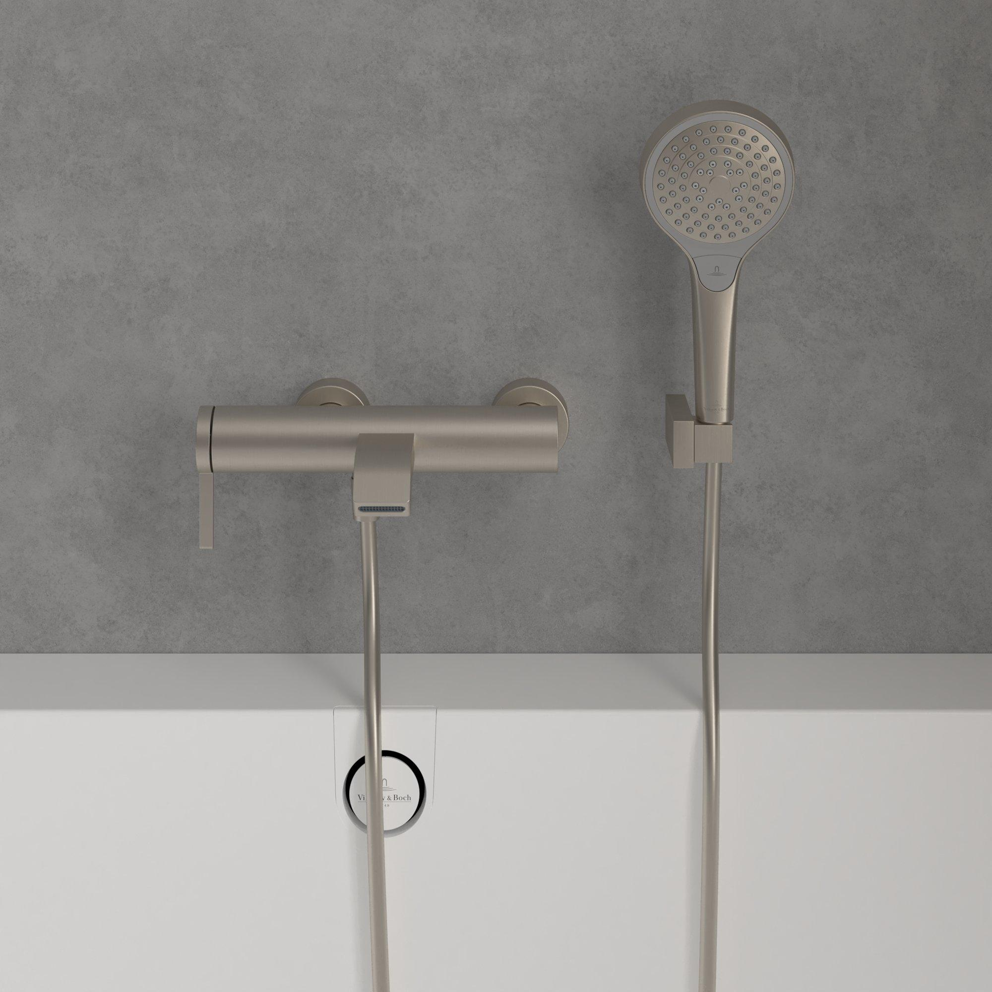 Villeroy & Boch Dawn Eengreeps badkraan - Matt Brushed Nickel (RVS ...