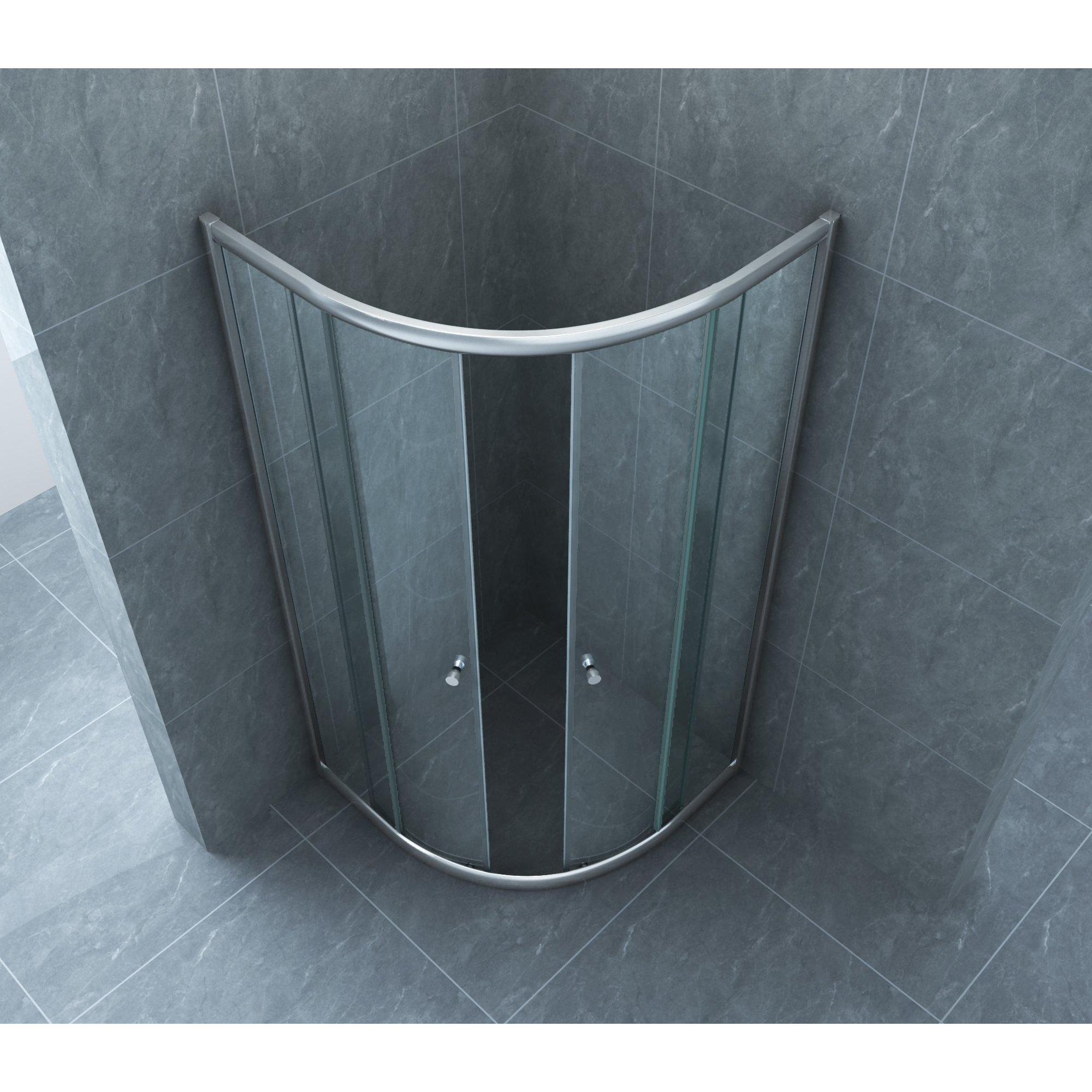 Xellanz eco kwartronde douchecabine 5mm 100x100x190cm helder glas - 20. ...