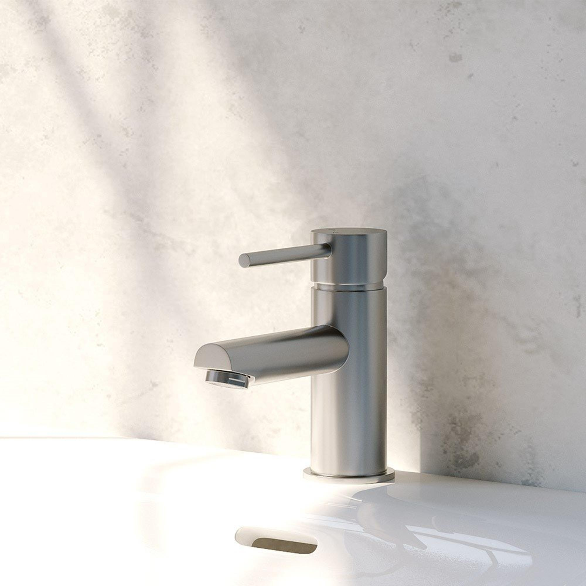 Brauer Brushed - Edition Wastafelmengkraan opbouw - laag - model a - PVD - geborsteld RVS MET ...