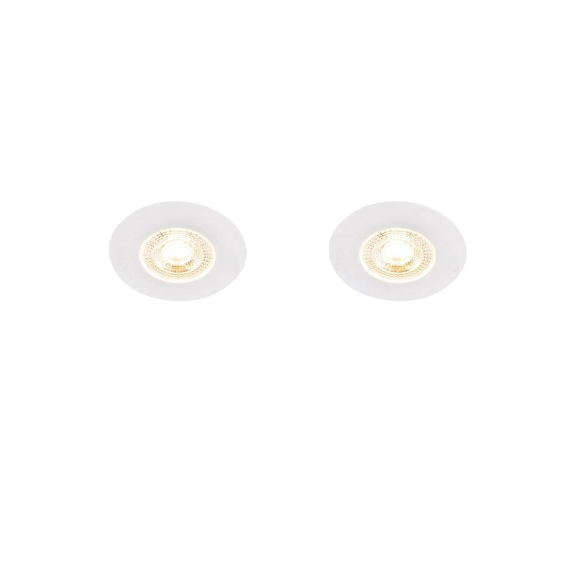 QAZQA Ulo Spot encastré - set de 2 - 8,2x8,2cm - LED incluse - 3 ...