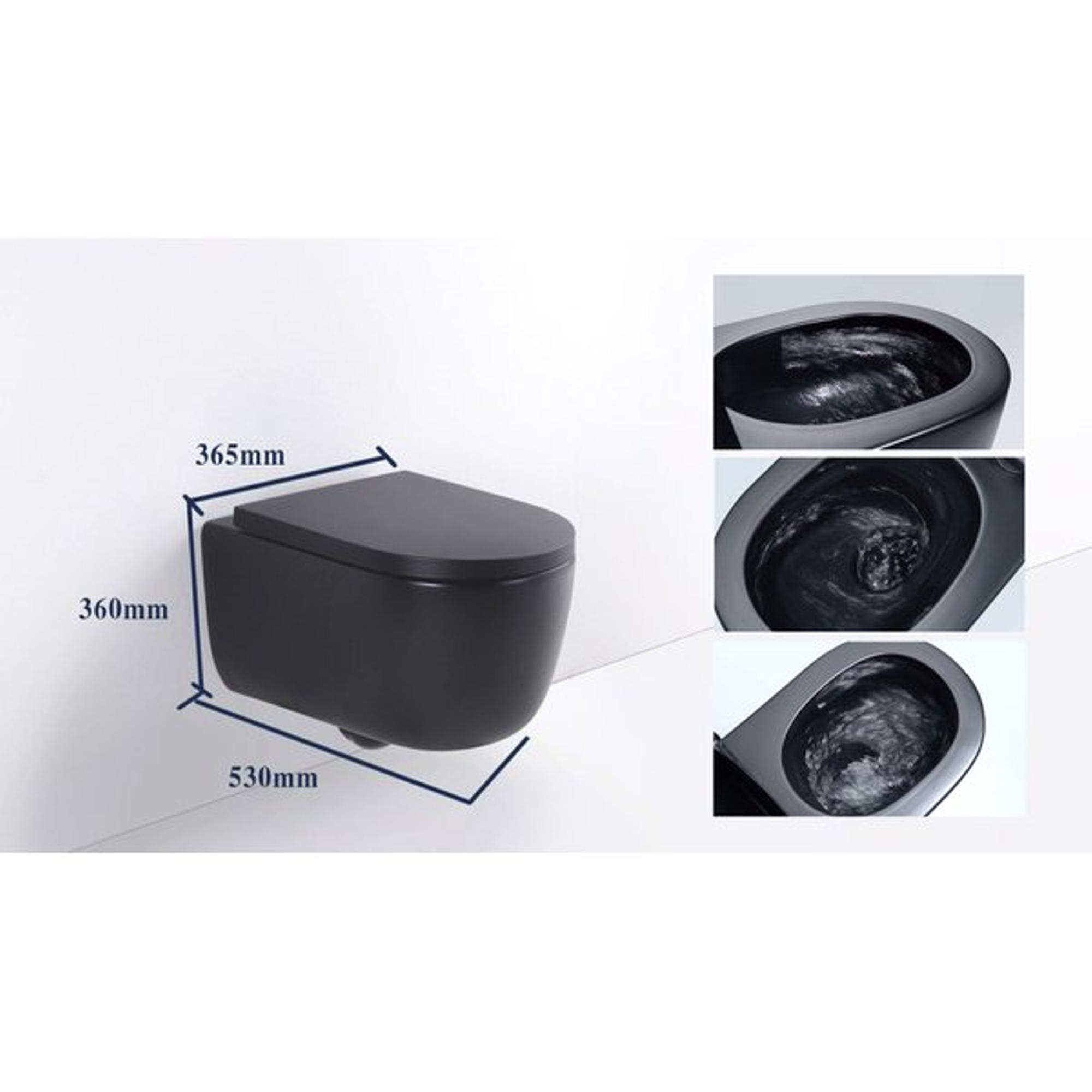 QeramiQ Dely Swirl Toiletset - 36.3x51.7cm - Geberit UP320 Burda ...