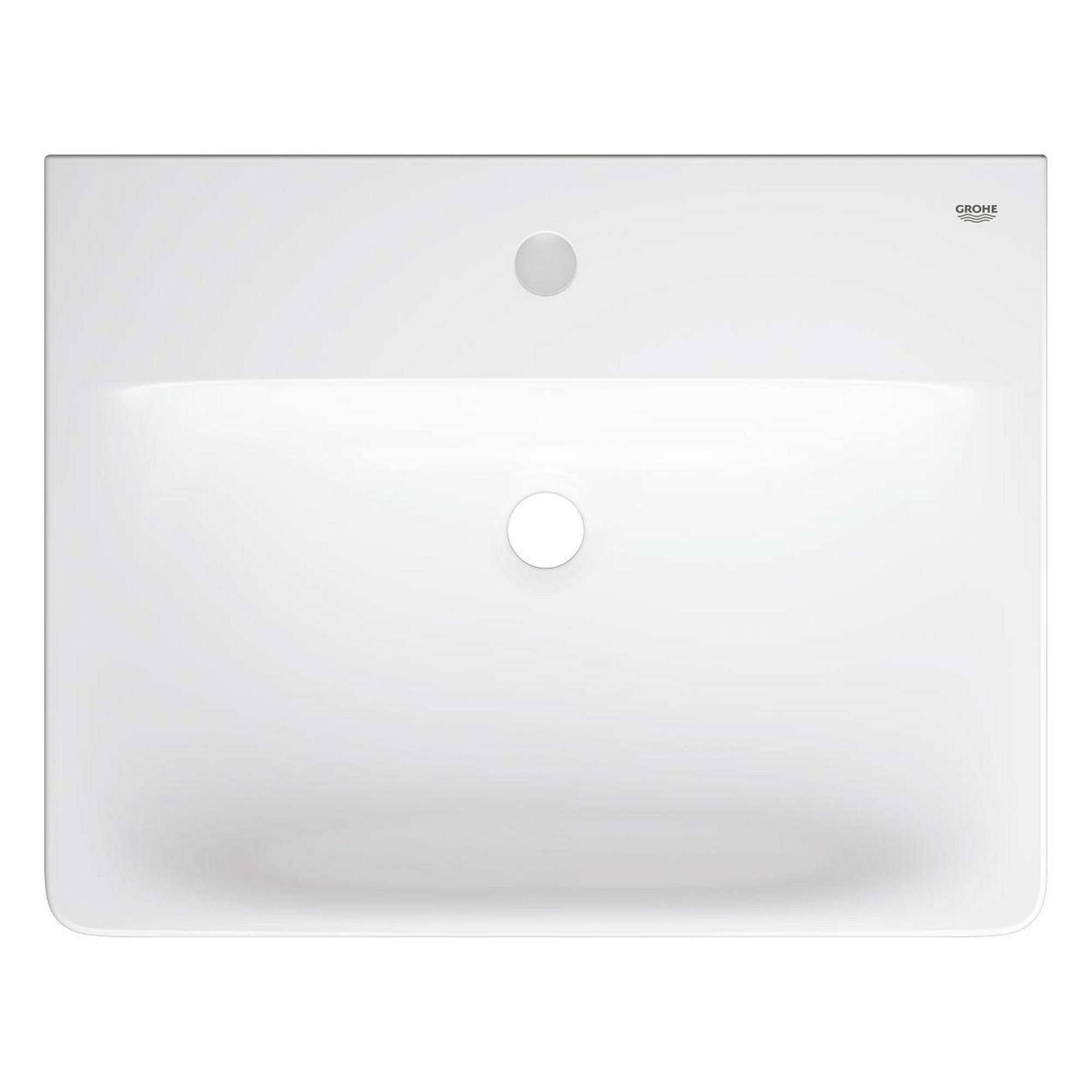 Grohe Euro Ceramic Wastafel - 60x47cm - met kraangat - met overloop ...