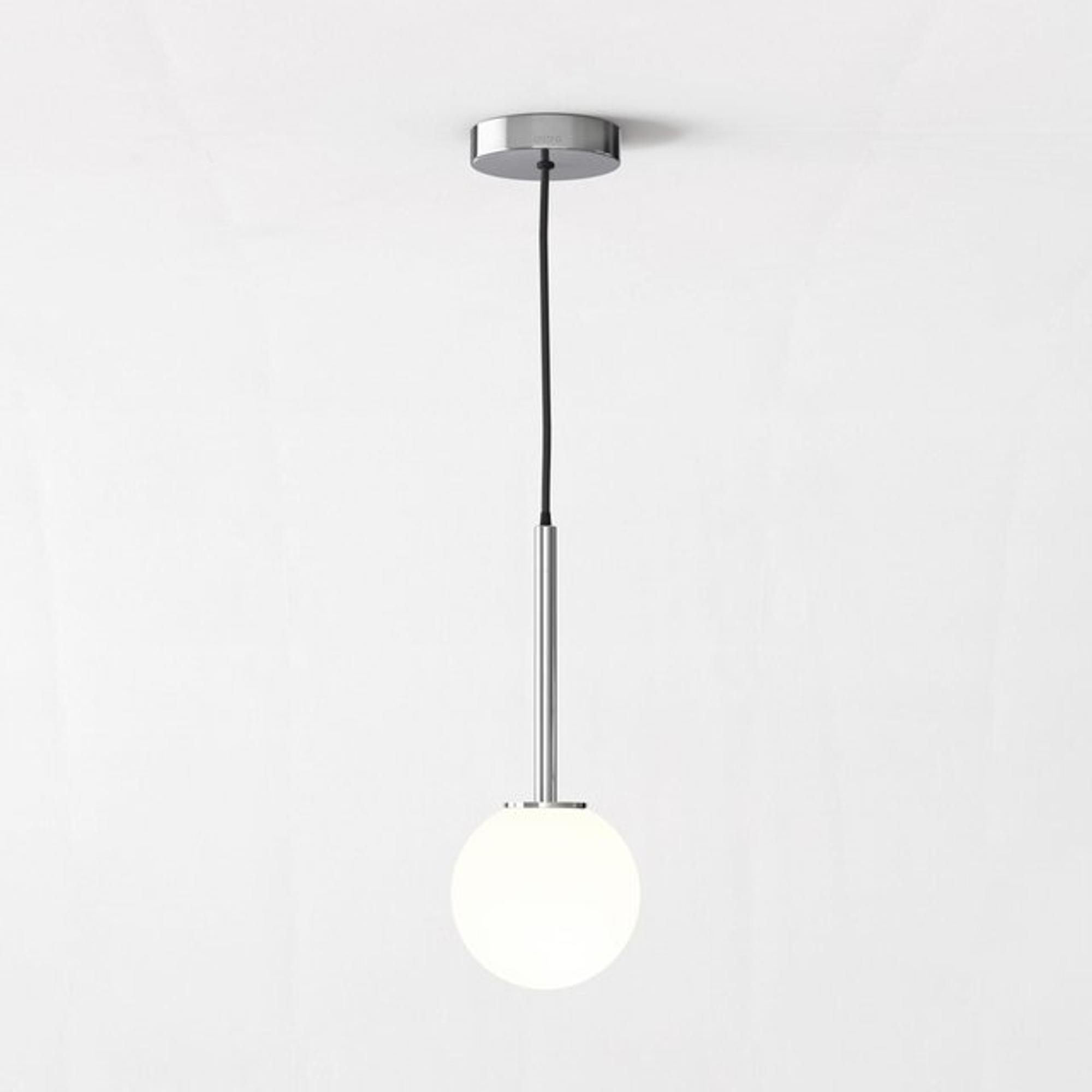 Astro Tacoma Pendant Hanglamp - 230V - IP44 - bol - wit glas - chroom ...
