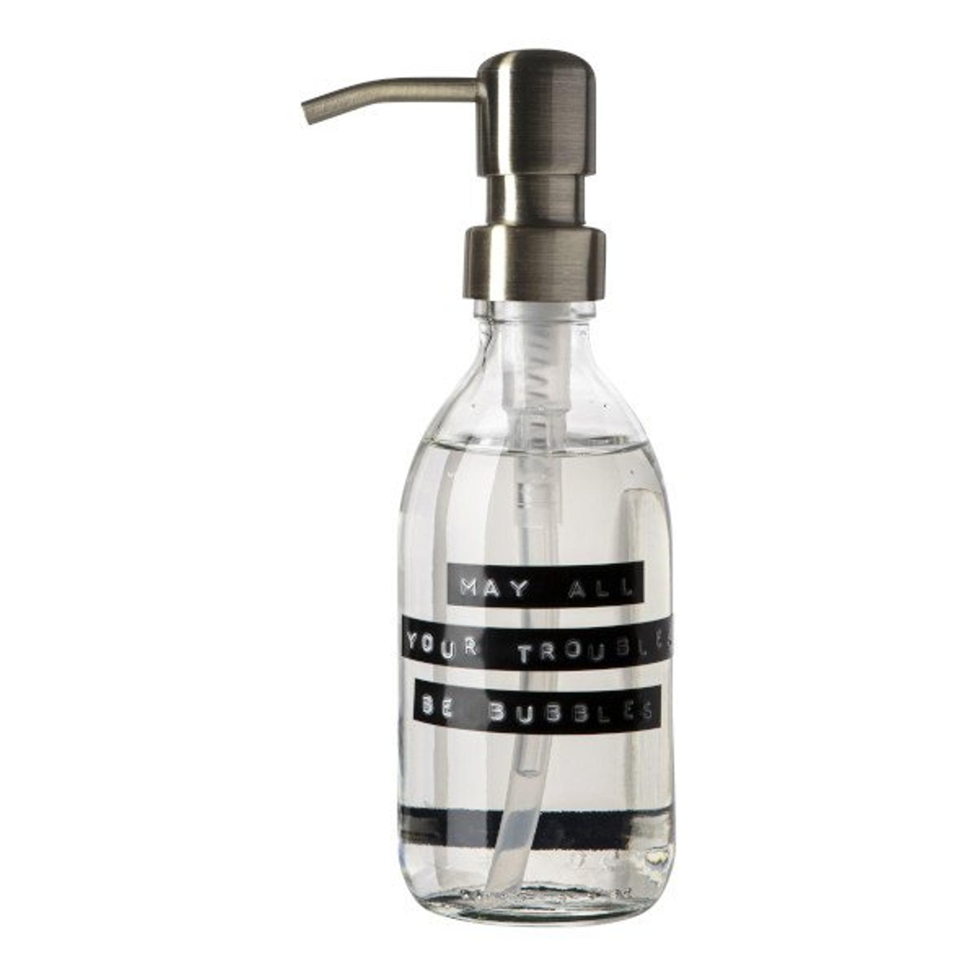 Wellmark Handzeep helder glas messing pomp 250ml tekst MAY ALL YOUR ...