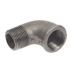 Nefit Ind Nr92 knie 90° met binnen en buitendraad 1 zwart - 9170920005 - Sanitairwinkel.nl