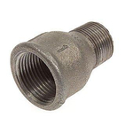 Nefit Ind Nr246 soknippel verlopend met binnen en buitendraad 1 x1/2 zwart - 9172460053 ...