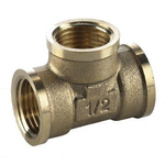 Bonfix messing T stuk 3 x binnendraad 1/2 messing - 80150 - Sanitairwinkel.nl