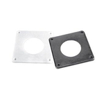 Burgerhout Kunststof muurplaat 125 mm 2 stuks PE zwart/wit - 400453865 ...
