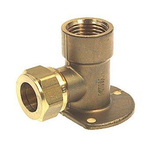 VSH Super Knel Messing knel muurplaat x binnendraad 3/4 x22mm - 0865018 - Sanitairwinkel.nl