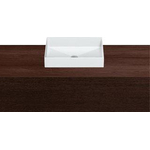 Alape Metaphor AB.ME500 Lavabo à poser 50x37.5x11cm sans trou sans trop ...