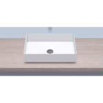 Alape Metaphor AB.ME500 Lavabo à poser 50x37.5x11cm sans trou sans trop ...