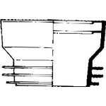 Wisa kunststof potmanchet recht 100 110mm recht laag model wit ...