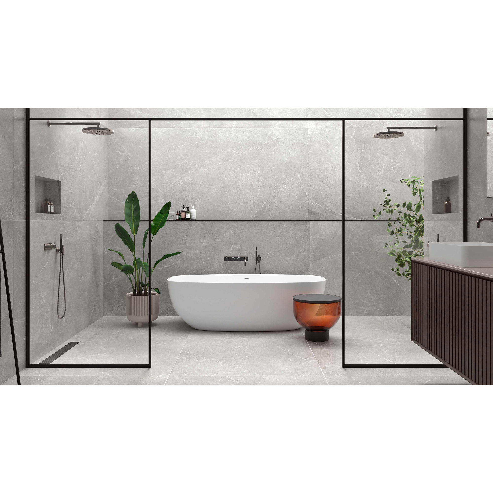 JOS. Storm Vloertegel - 90x90cm - 10.0mm - gerectificeerd - Grey ...