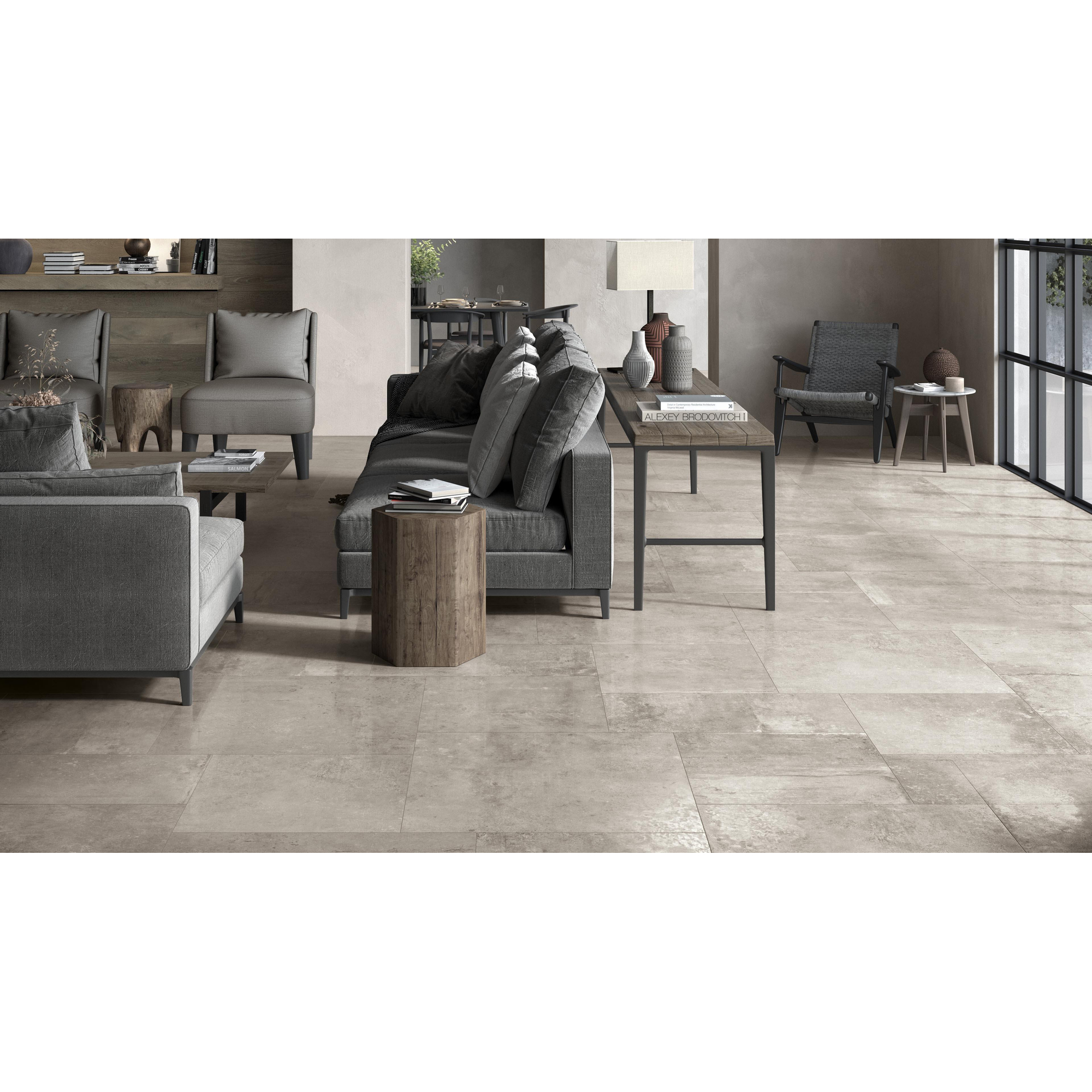 Kronos Le reverse Carrelage de sol 800X800 Dune Antique 10mm Brillant ...