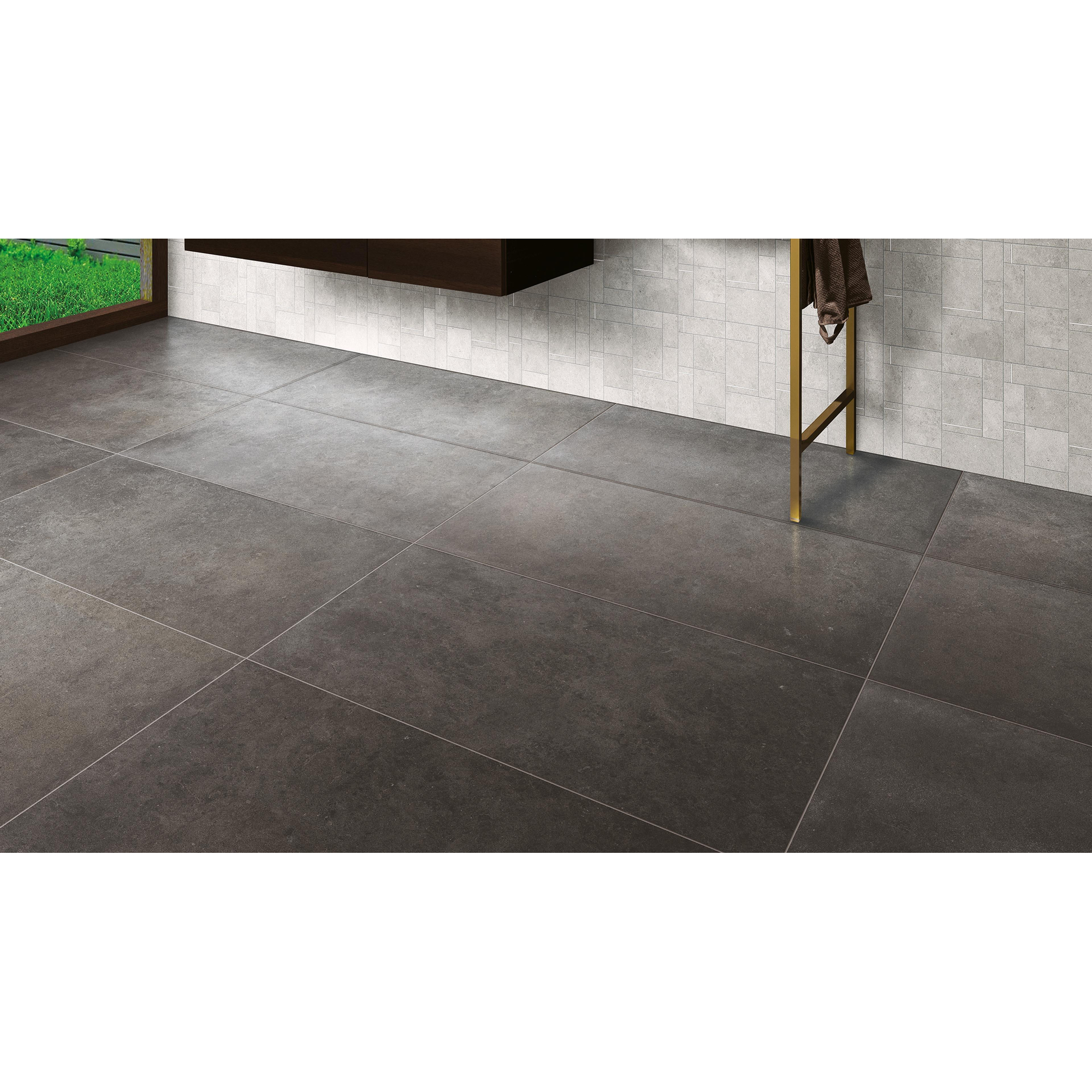 Cercom Square Vloertegel - 100x100cm - 8.5mm - gerectificeerd - Black ...