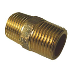 Viega dubbele nippel met zeskant 3 4 brons - 266615 - Sanitairwinkel.nl