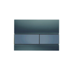 Tece Square bedieningsplaat voor duospoeltechniek glas zwart toetsen zwart - 9240809 ...