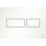 TECE Solid Bedieningsplaat - duospoeltechniek - mat wit - 9240433 - Sanitairwinkel.nl